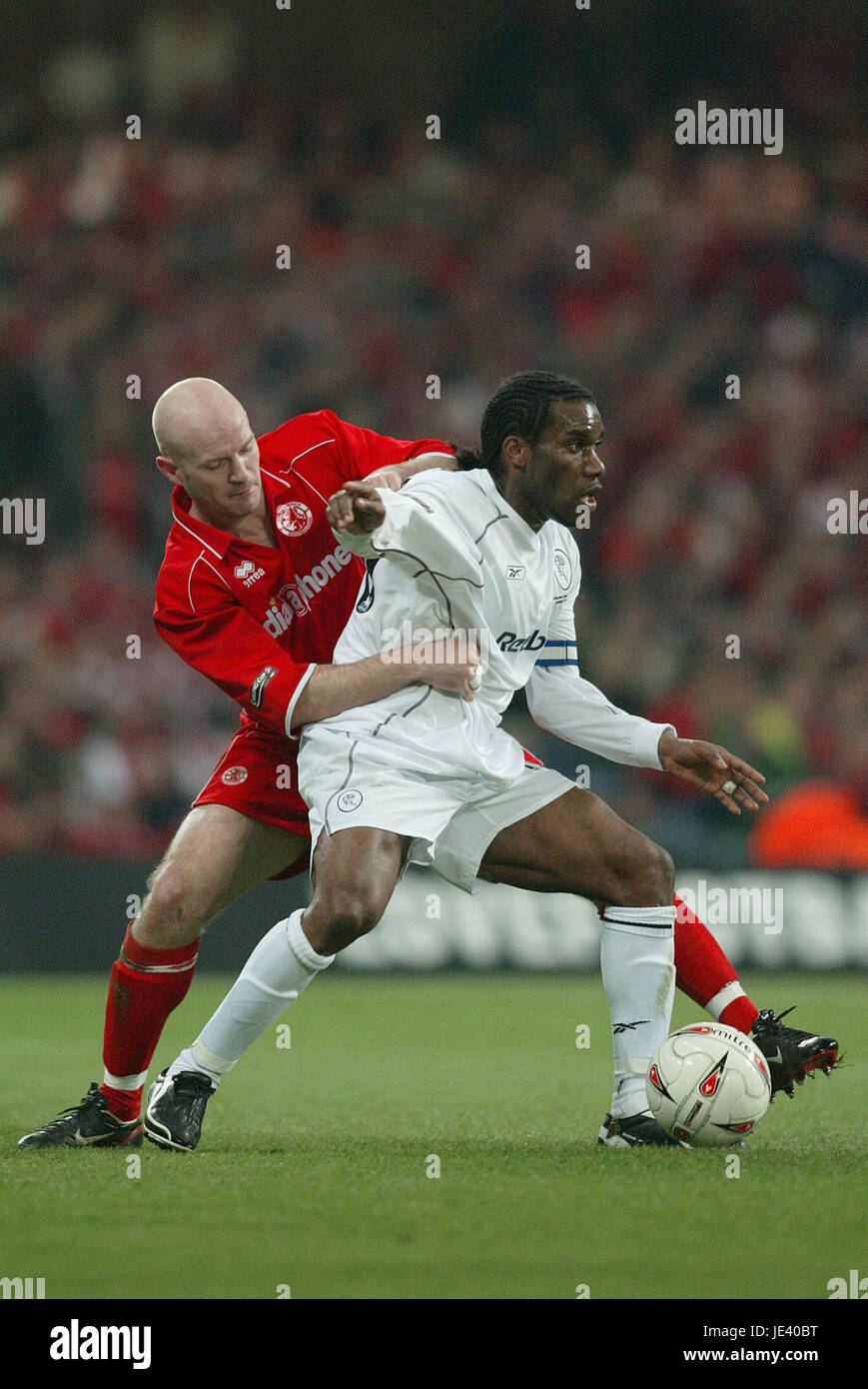 DANNY MILLS & JAY JAY OKOCHA BOLTON V MIDDLESBROUGH MILLENNIUM STADIUM ...