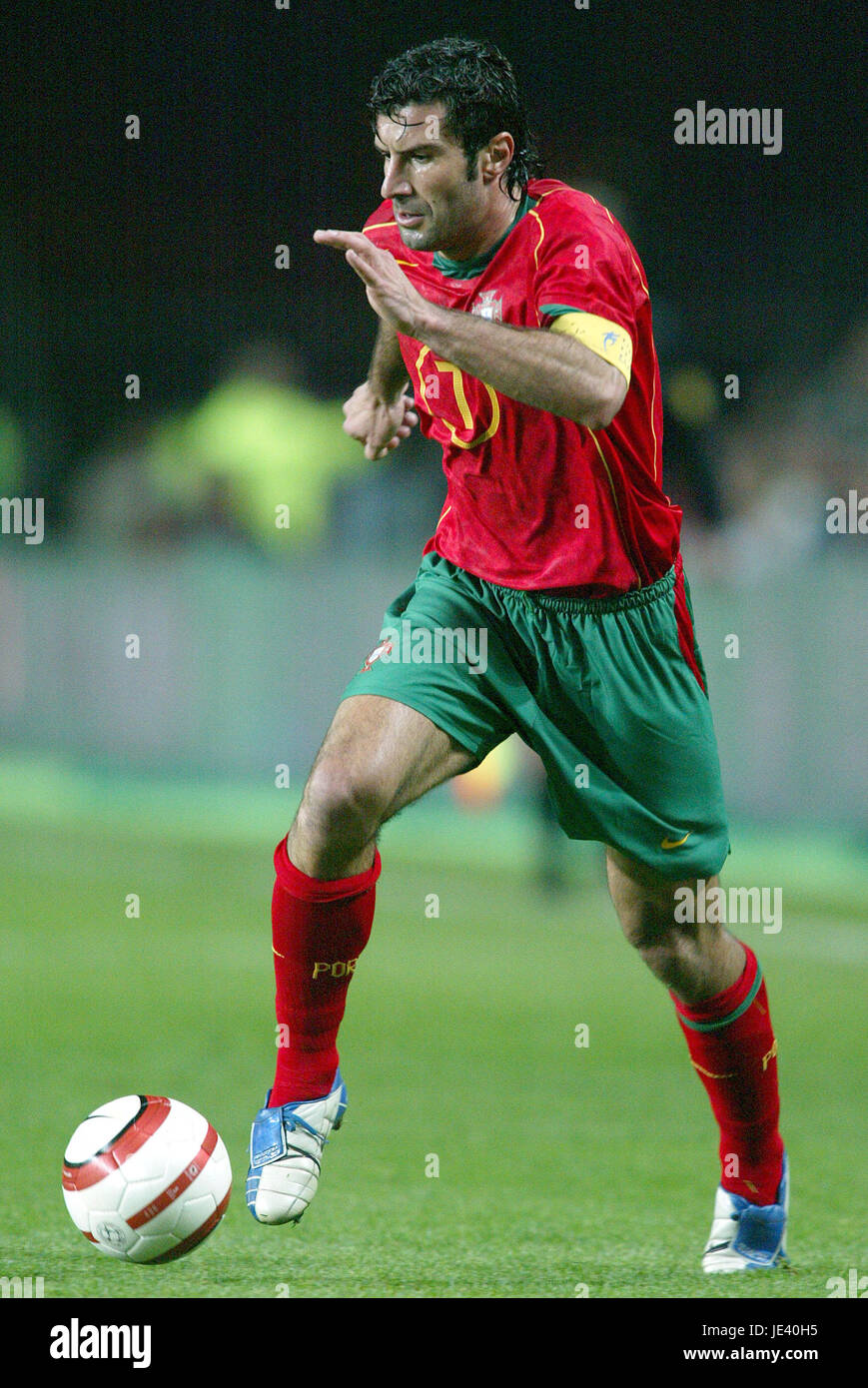 LUIS FIGO PORTUGAL & REAL MADRID CF ESTADIO ALGARVE FARO PORTUGAL 18 ...