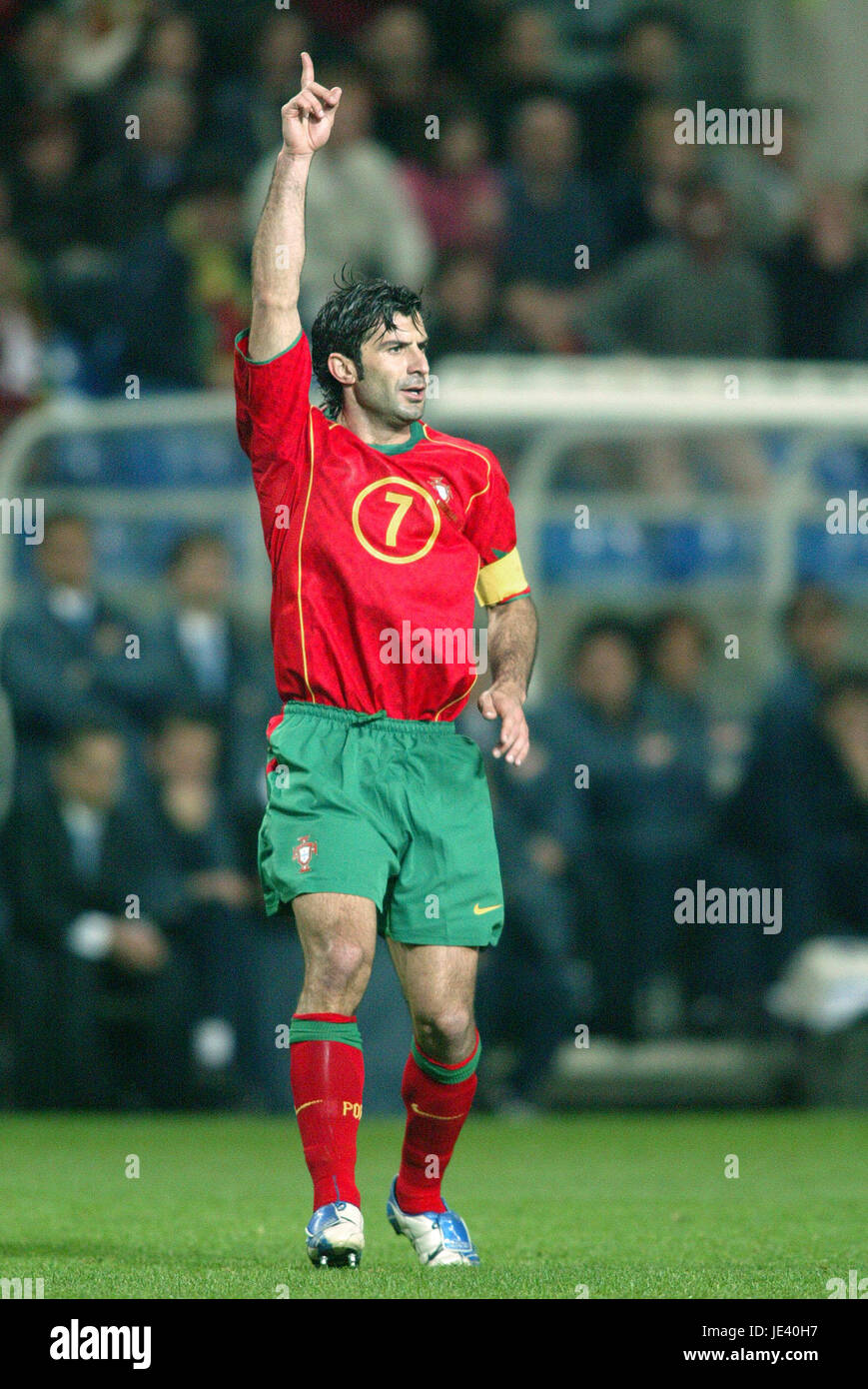 LUIS FIGO PORTUGAL & REAL MADRID CF ESTADIO ALGARVE FARO PORTUGAL 18 ...
