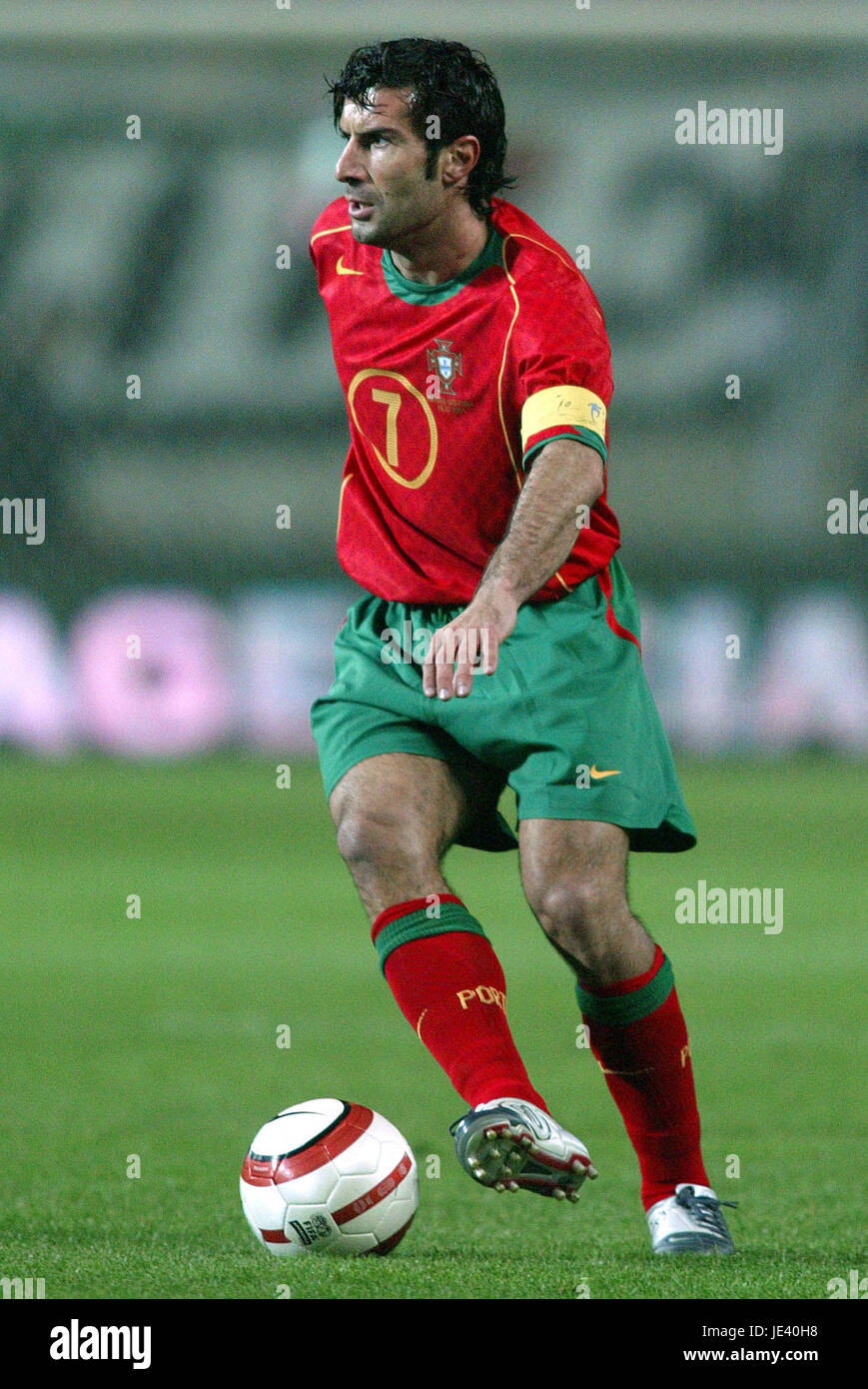 LUIS FIGO PORTUGAL & REAL MADRID CF ESTADIO ALGARVE FARO PORTUGAL 18 ...