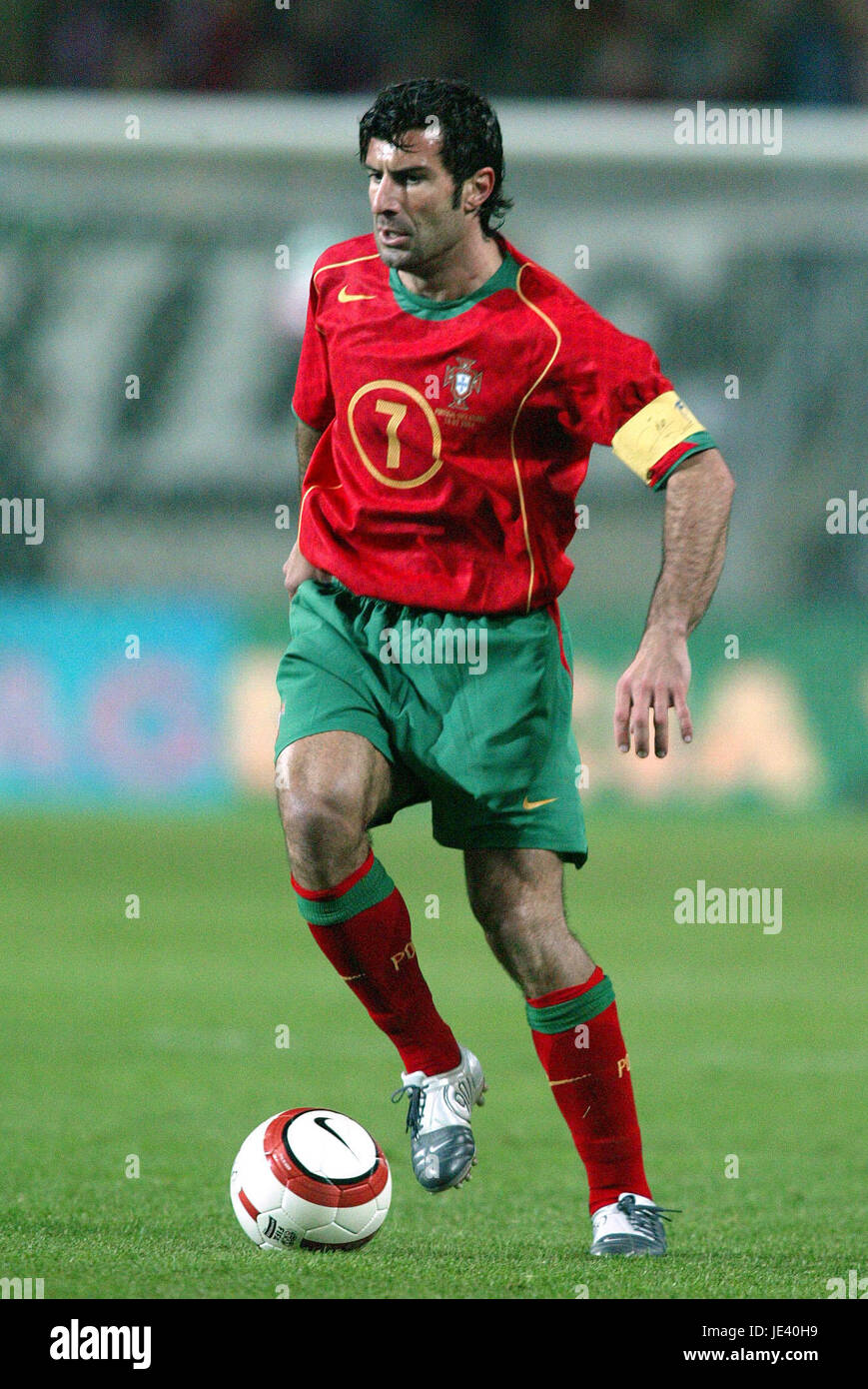 LUIS FIGO PORTUGAL & REAL MADRID CF ESTADIO ALGARVE FARO PORTUGAL 18 ...