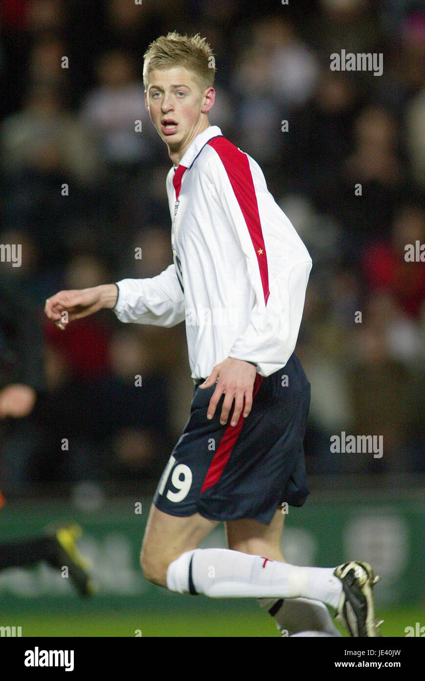 JONATHAN STEAD ENGLAND U21 & BLACKBURN ROVERS KC STADIUM HULL ENGLAND ...