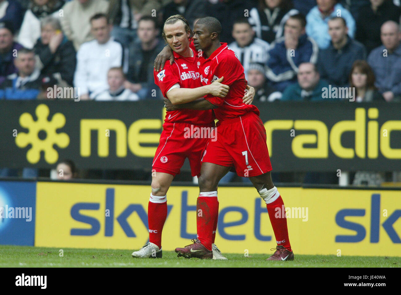 B ZENDEN & GEORGE BOATENG NEWCASTLE V MIDDLESBROUGH ST JAMES PARK ...