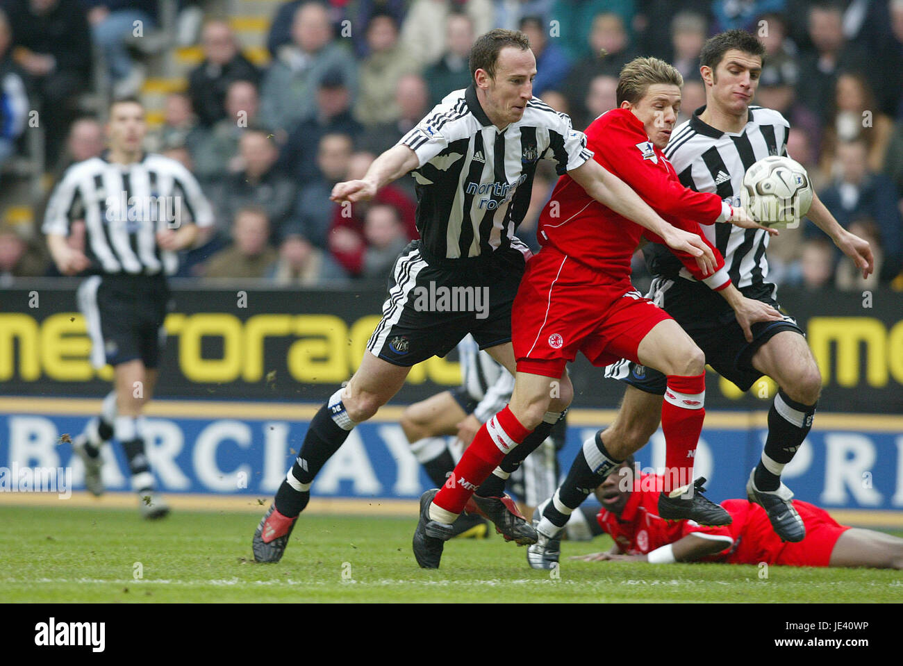 A O'BRIEN JUNINHO & A HUGHES NEWCASTLE V MIDDLESBROUGH ST JAMES PARK ...