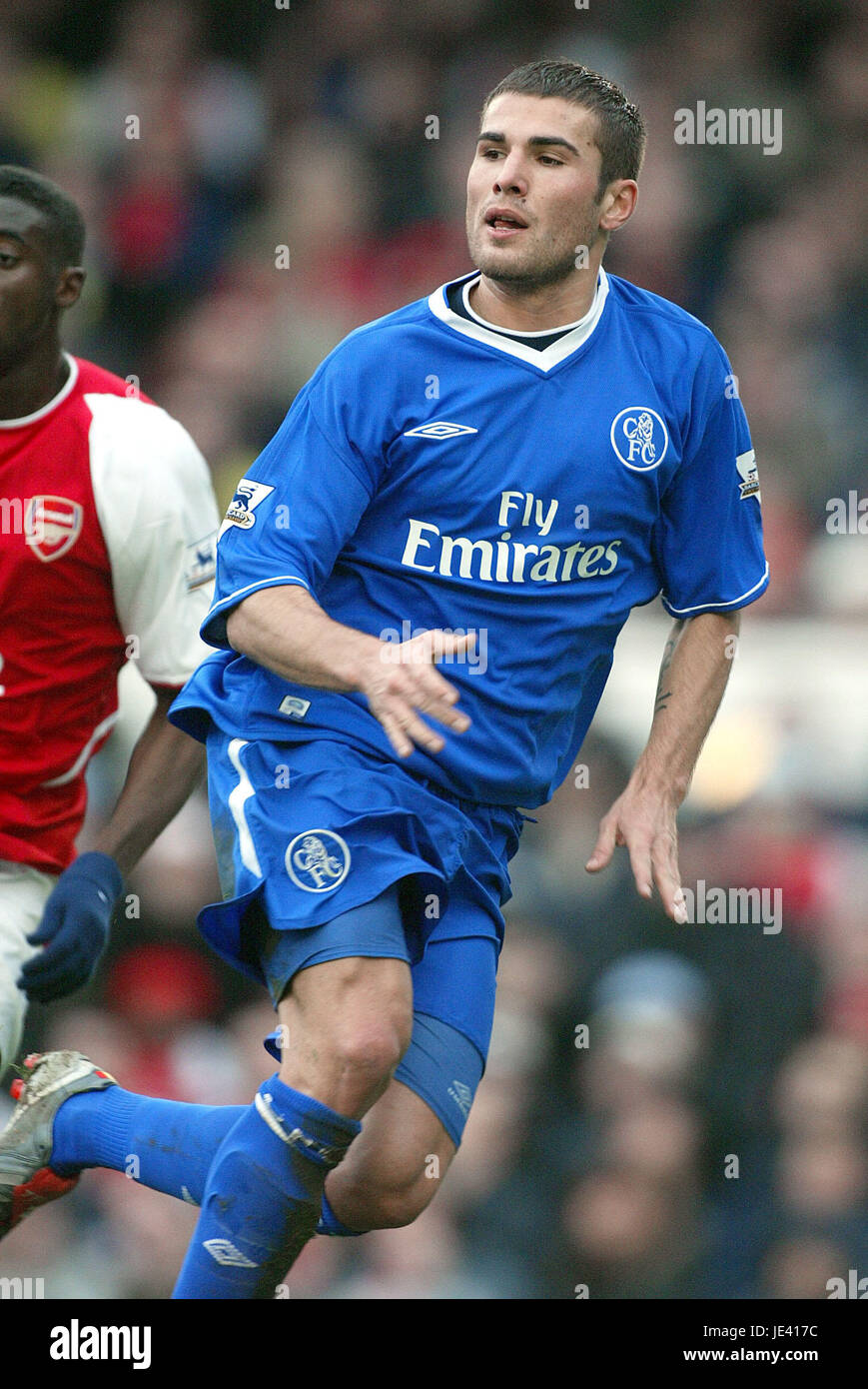 ADRIAN MUTU CHELSEA FC HIGHBURY LONDON ENGLAND 15 February 2004 Stock ...