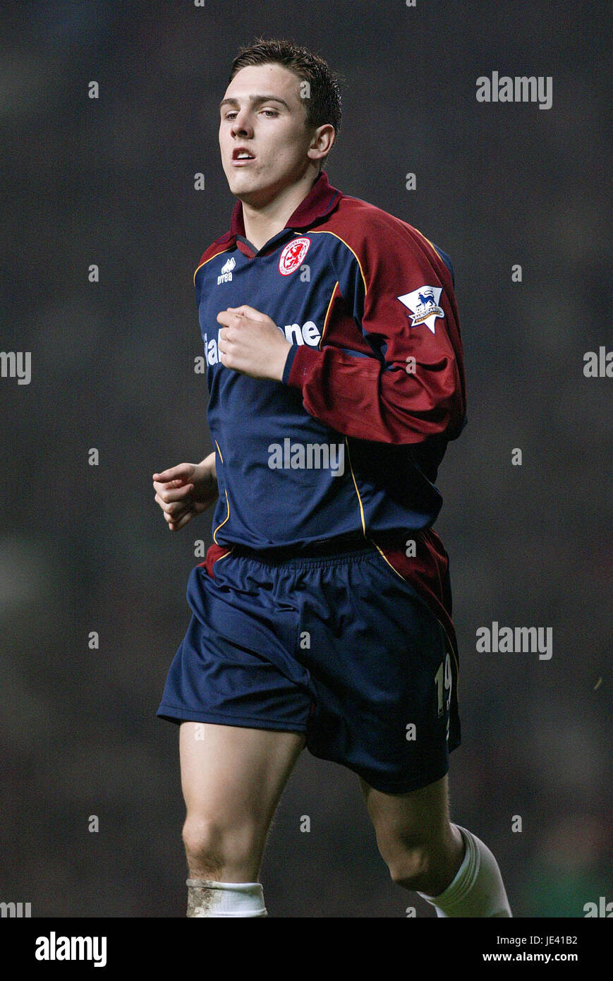 STEWART DOWNING MIDDLESBROUGH FC OLD TRAFFORD MANCHESTER ENGLAND 11 ...