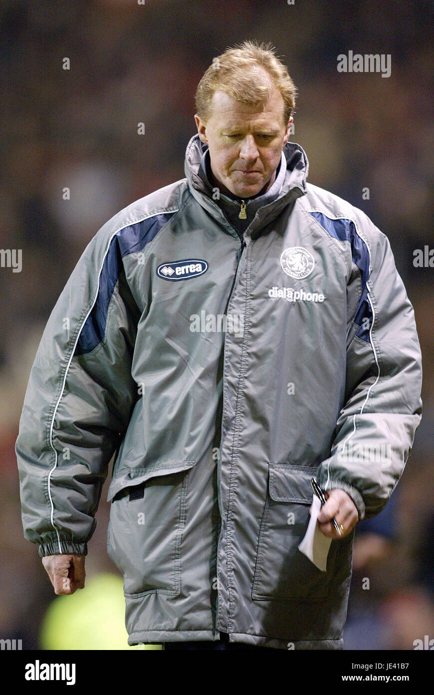 STEVE MCCLAREN MIDDLESBROUGH FC MANAGER OLD TRAFFORD MANCHESTER ENGLAND ...
