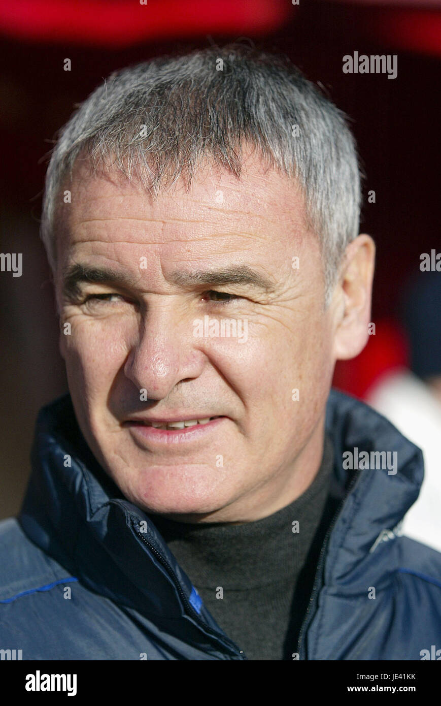 CLAUDIO RANIERI CHELSEA FC MANAGER MCCAINS STADIUM SCARBOROUGH ENGLAND ...