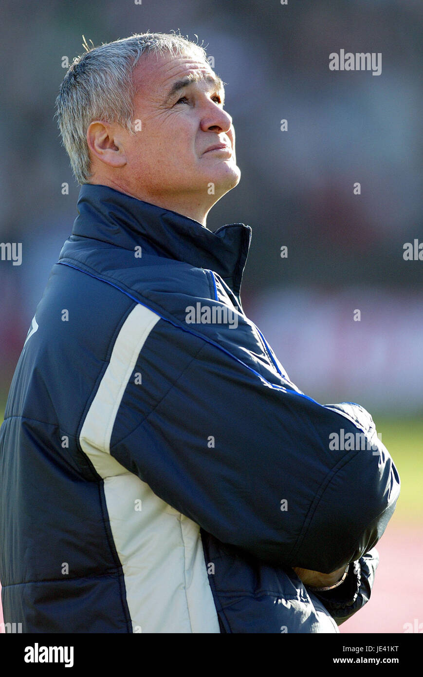 CLAUDIO RANIERI CHELSEA FC MANAGER MCCAINS STADIUM SCARBOROUGH ENGLAND ...