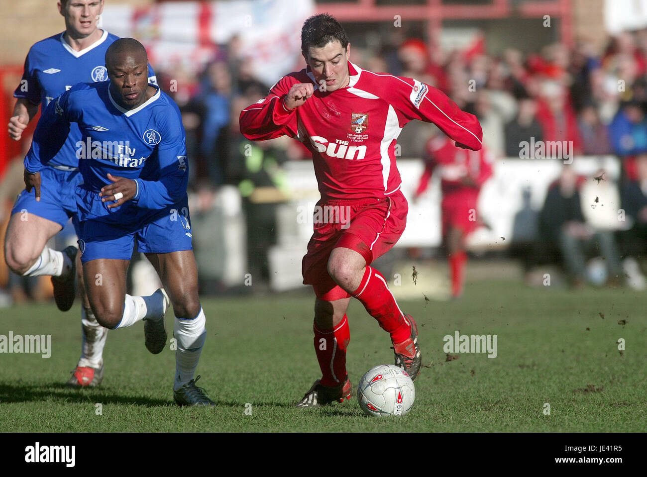 MARK QUAYLE & WILLIAM GALLAS SCARBOROUGH V CHELSEA MCCAIN STADIUM ...