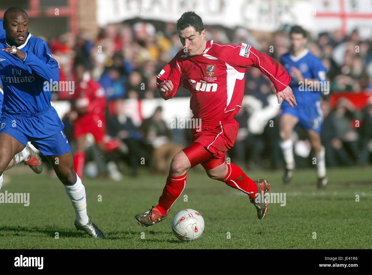 MARK QUAYLE & WILLIAM GALLAS SCARBOROUGH V CHELSEA MCCAIN STADIUM ...