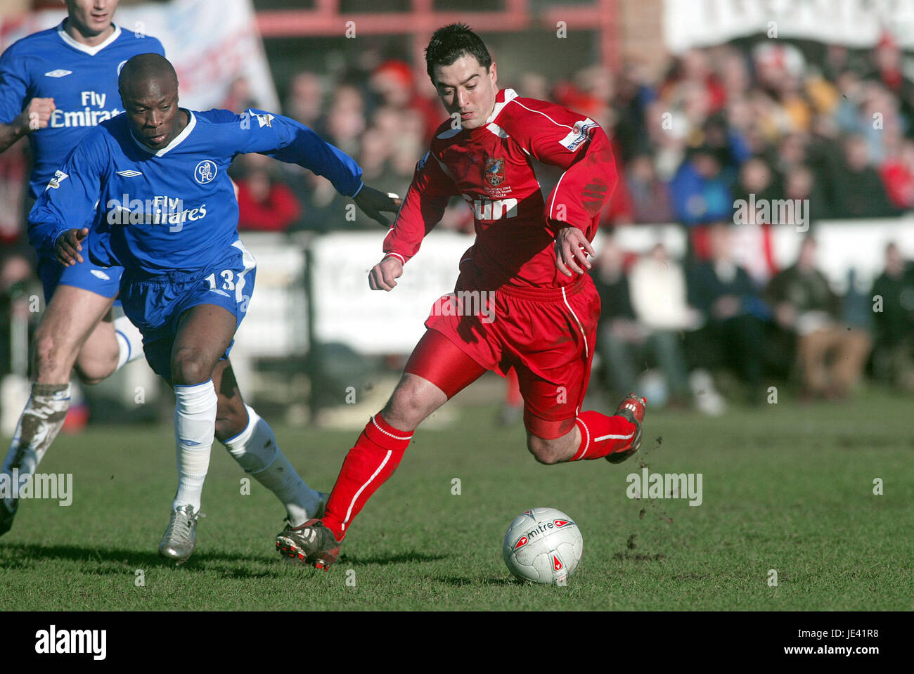 MARK QUAYLE & WILLIAM GALLAS SCARBOROUGH V CHELSEA MCCAIN STADIUM ...