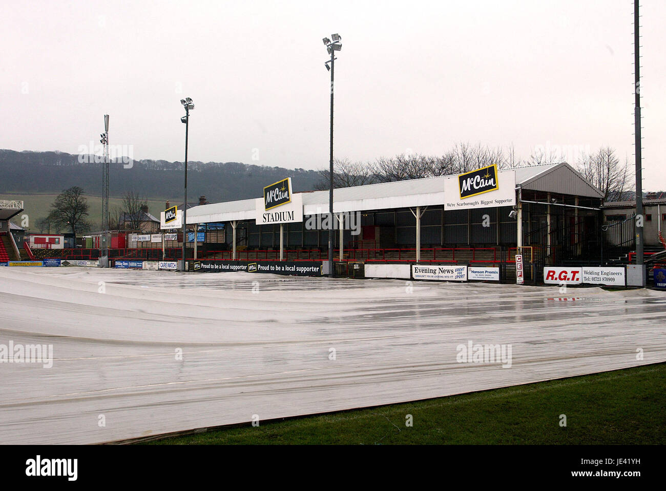 Football stadium rain hi-res stock photography and images - Alamy