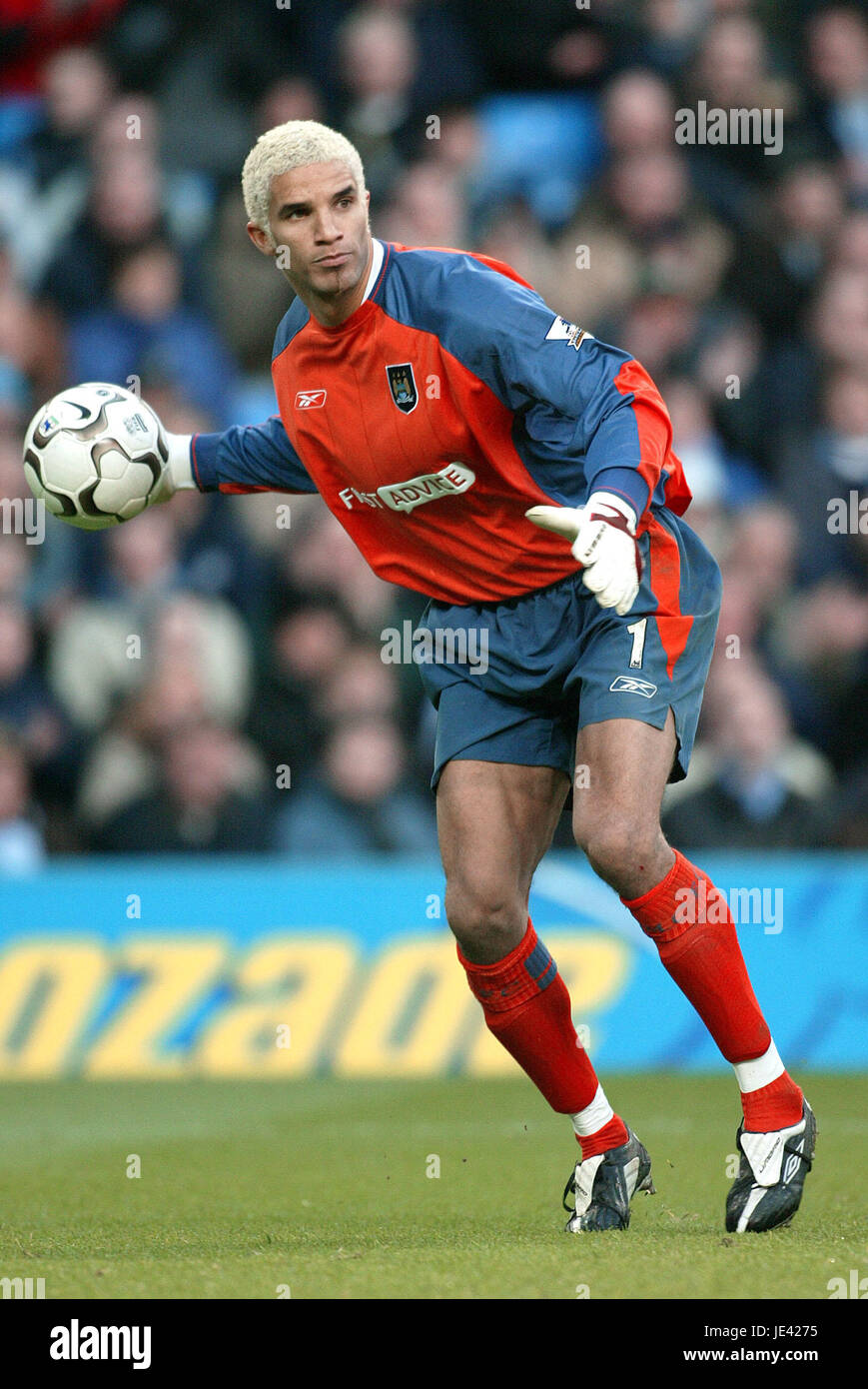 DAVID JAMES MANCHESTER CITY FC CITY OF MANCHESTER STADIUM MANCHESTER ...