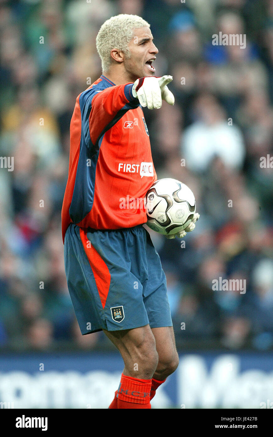 DAVID JAMES MANCHESTER CITY FC CITY OF MANCHESTER STADIUM MANCHESTER ...