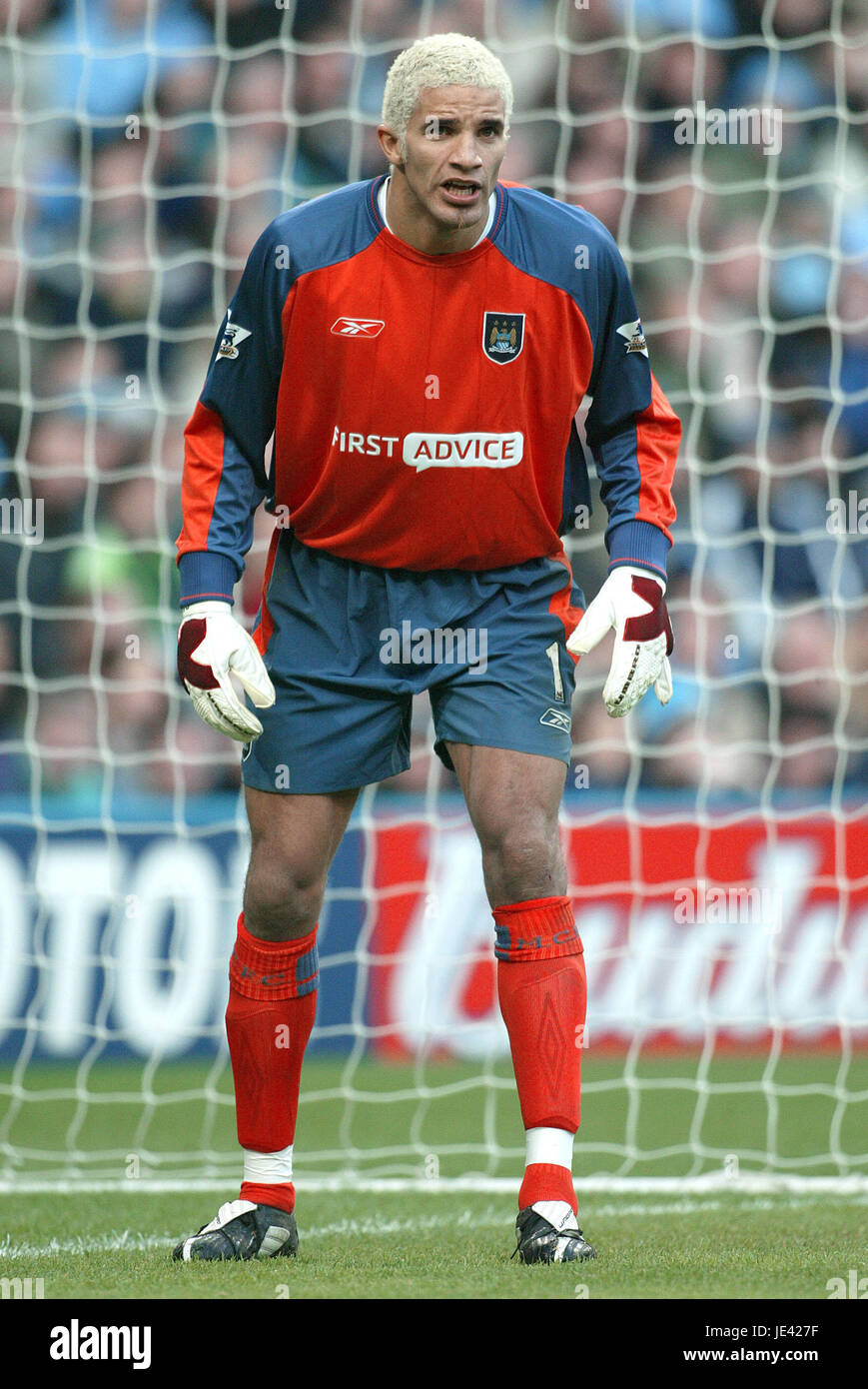 DAVID JAMES MANCHESTER CITY FC CITY OF MANCHESTER STADIUM MANCHESTER ...