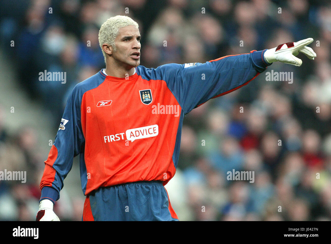 DAVID JAMES MANCHESTER CITY FC CITY OF MANCHESTER STADIUM MANCHESTER ...