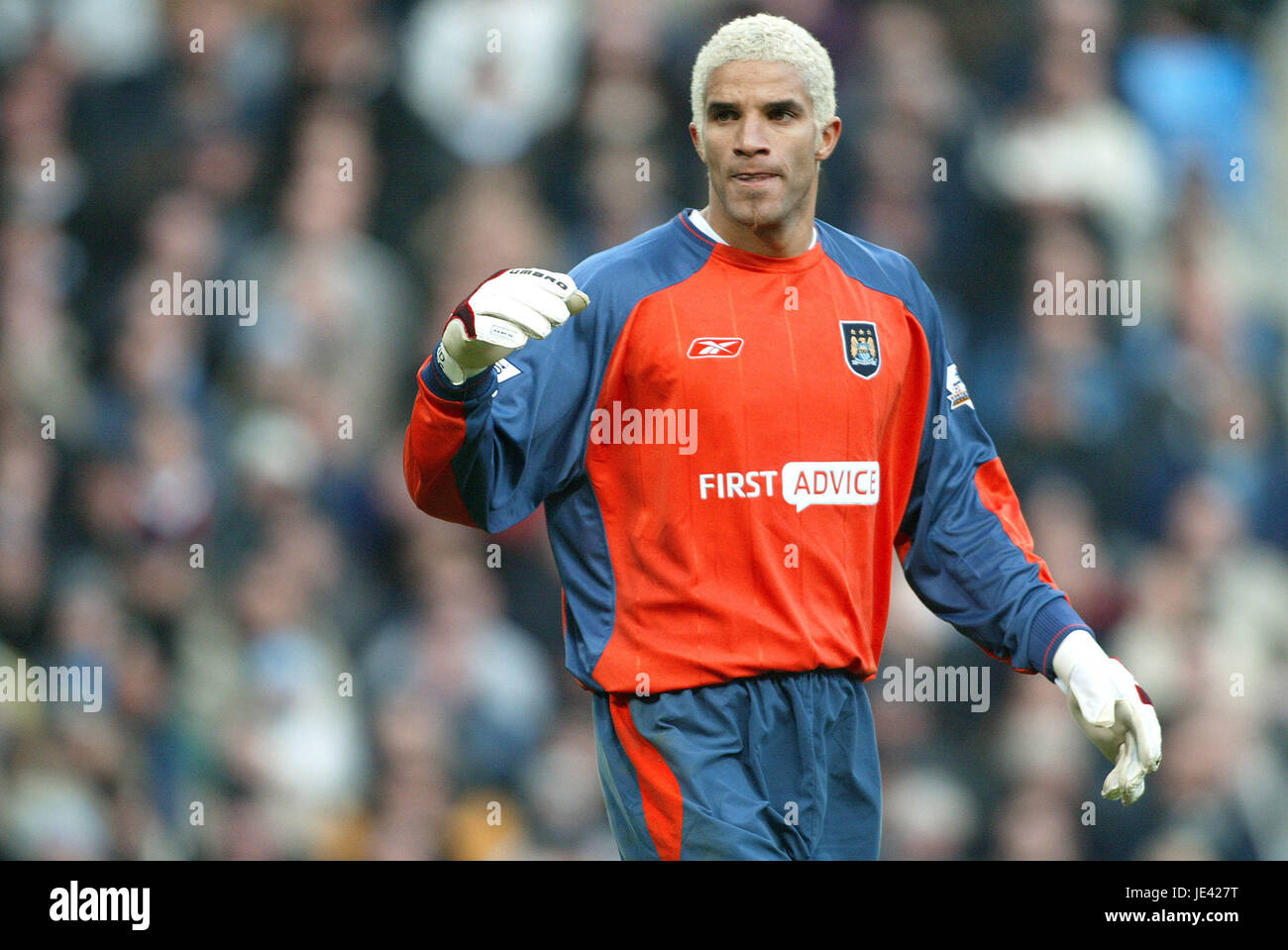 DAVID JAMES MANCHESTER CITY FC CITY OF MANCHESTER STADIUM MANCHESTER ...