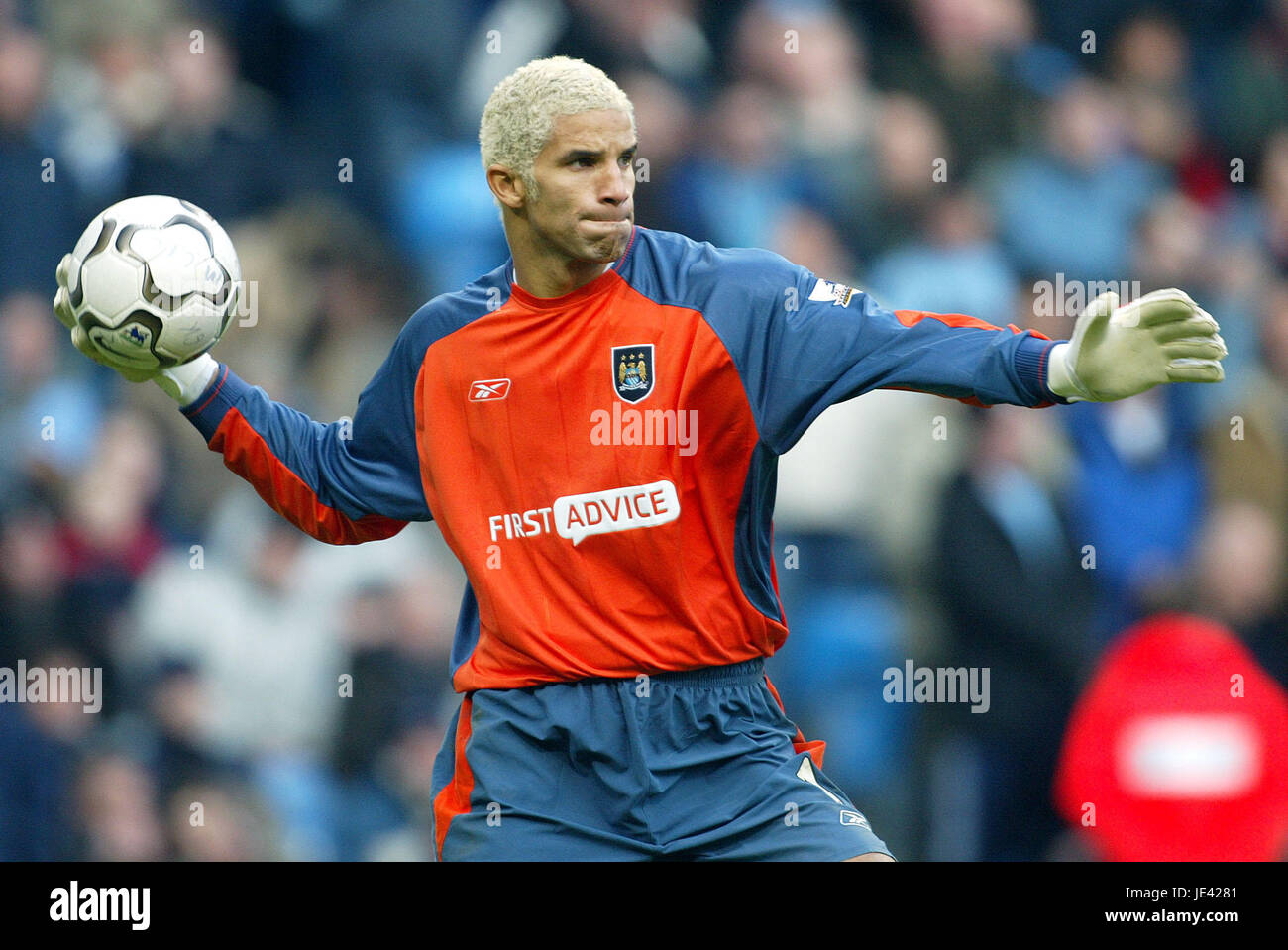 DAVID JAMES MANCHESTER CITY FC CITY OF MANCHESTER STADIUM MANCHESTER ...