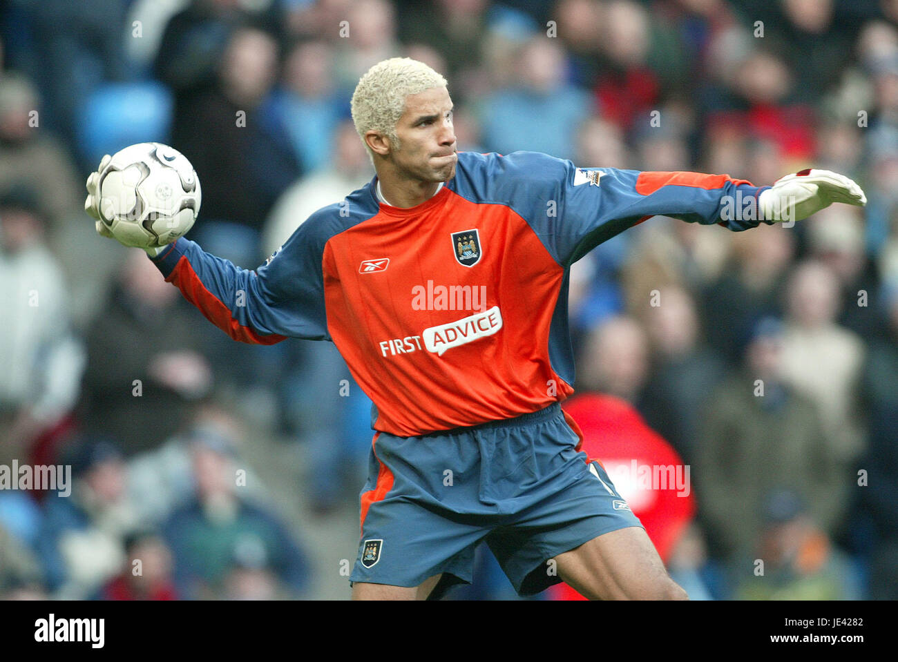 DAVID JAMES MANCHESTER CITY FC CITY OF MANCHESTER STADIUM MANCHESTER ...