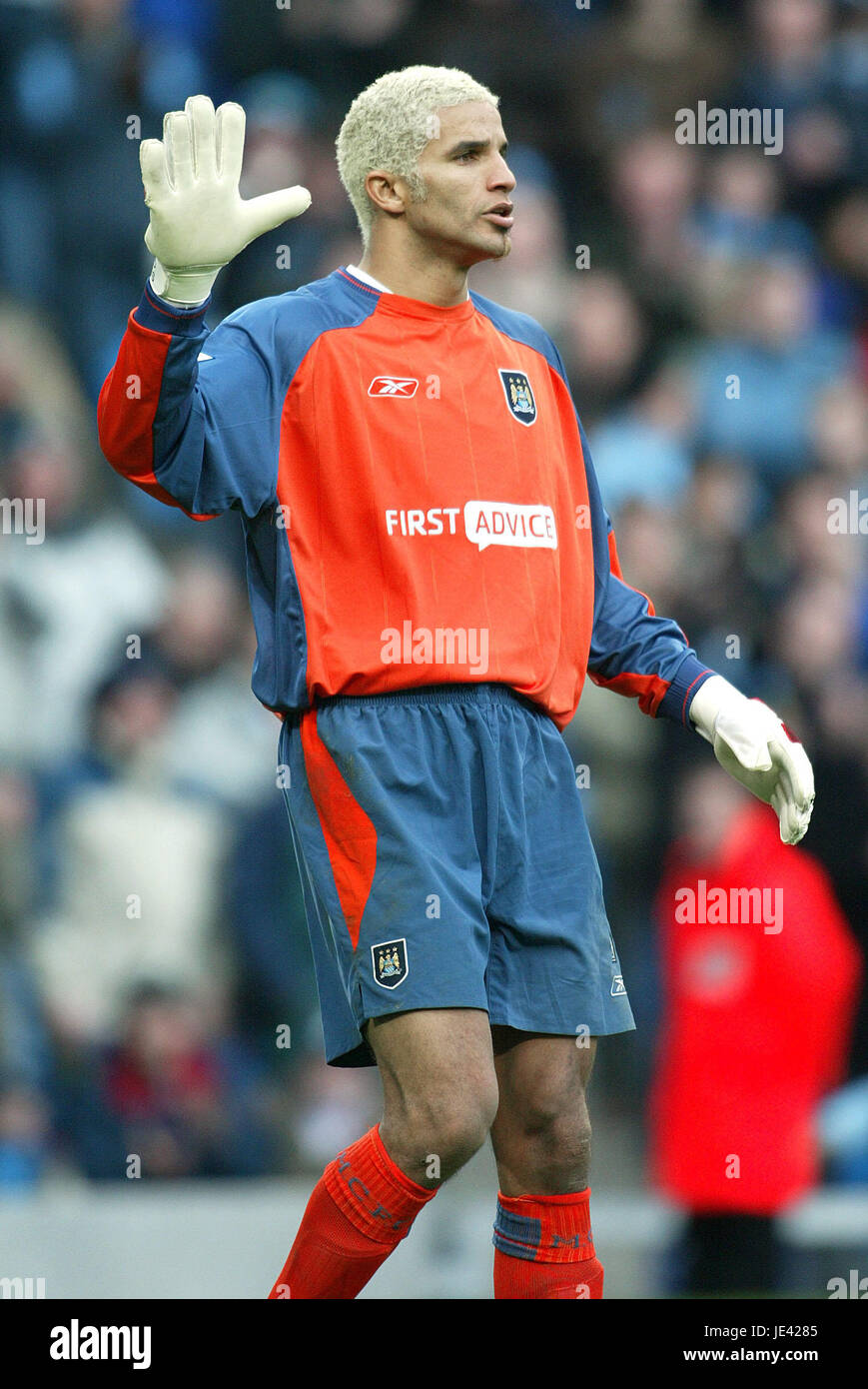 DAVID JAMES MANCHESTER CITY FC CITY OF MANCHESTER STADIUM MANCHESTER ...