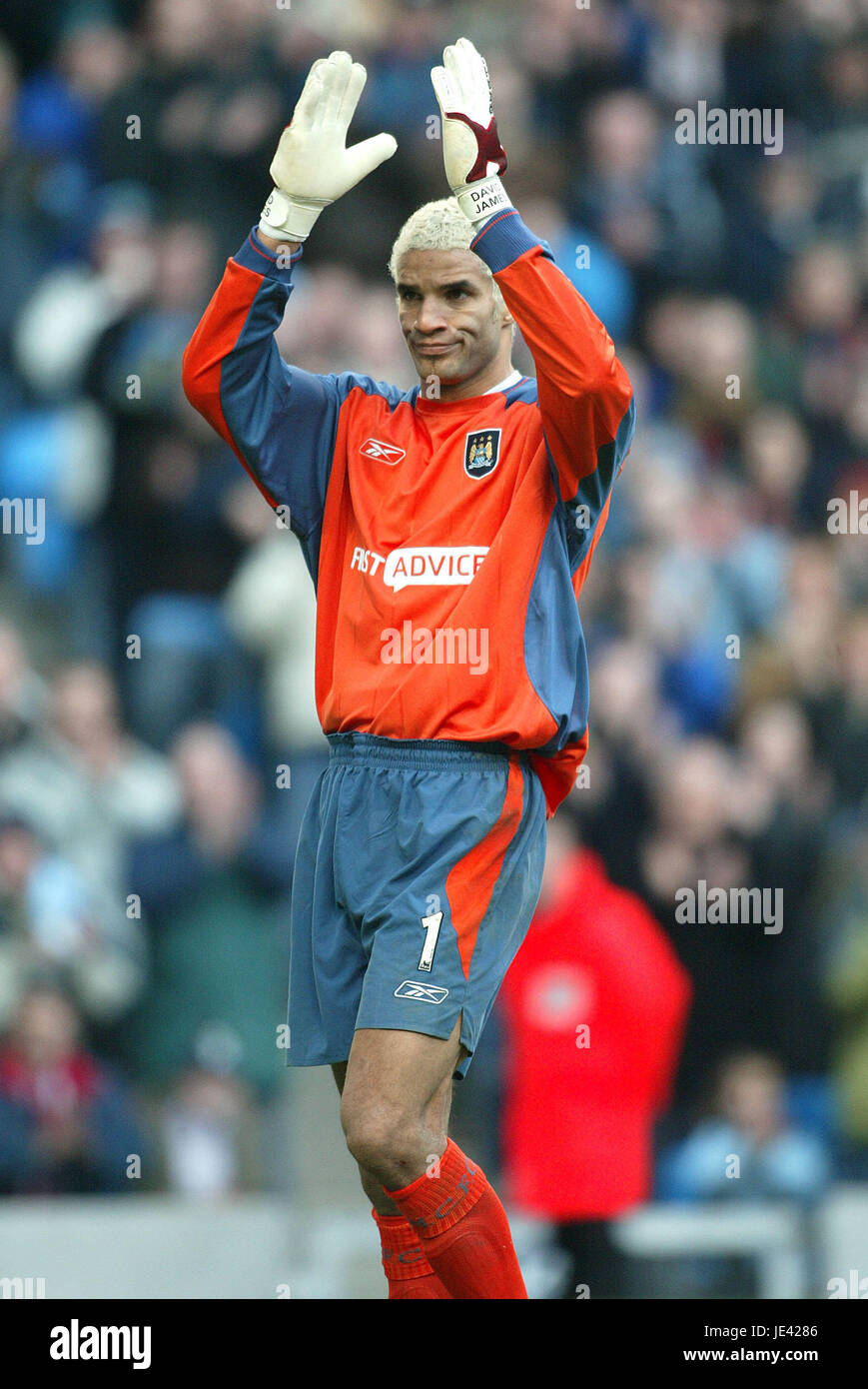 DAVID JAMES MANCHESTER CITY FC CITY OF MANCHESTER STADIUM MANCHESTER ...