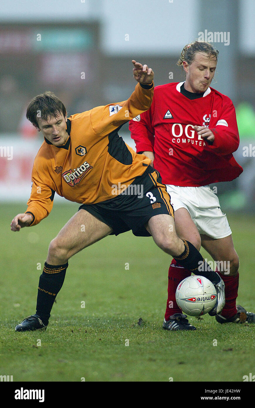 LEE NAYLOR & BO HENRIKSEN KIDDERMINSTER V WOLVES AGGBOROUGH STADIUM ...