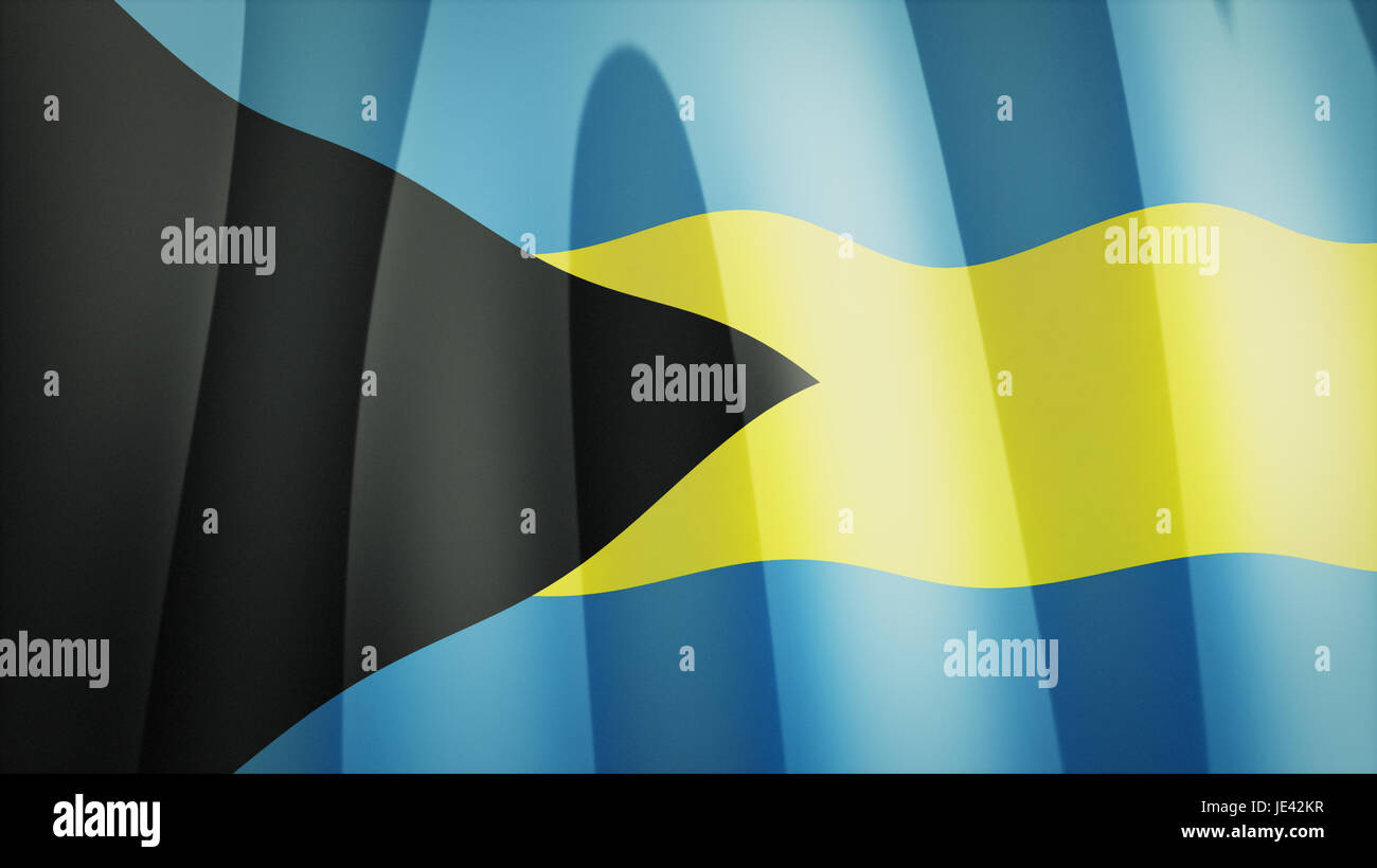 Bahamas Flag close up waving Stock Photo - Alamy