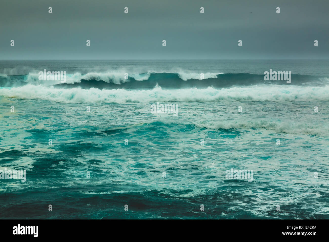 Bad weather on the north coast of Sao Miguel Island, the Azores ...