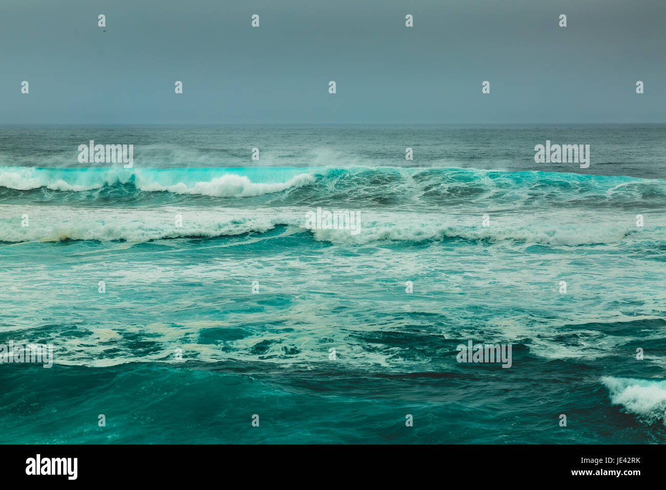 Bad weather on the north coast of Sao Miguel Island, the Azores ...