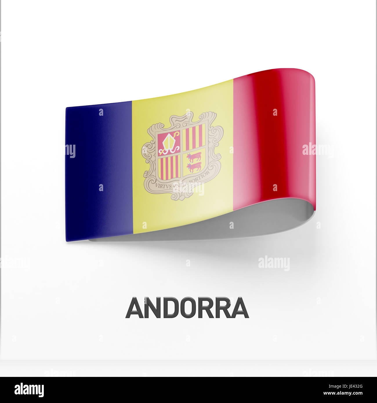 Andorrian flag hi-res stock photography and images - Alamy