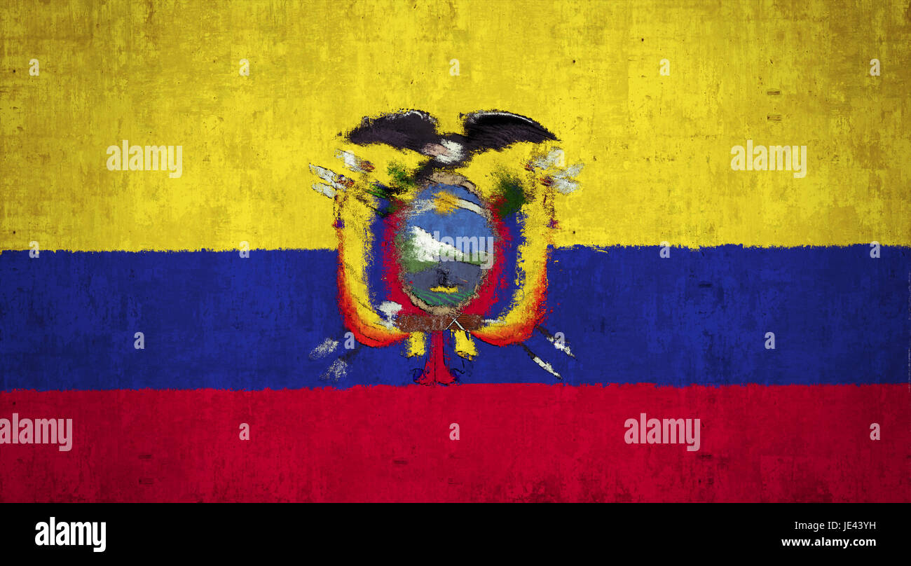 Ecuador Flag close up texture Stock Photo - Alamy