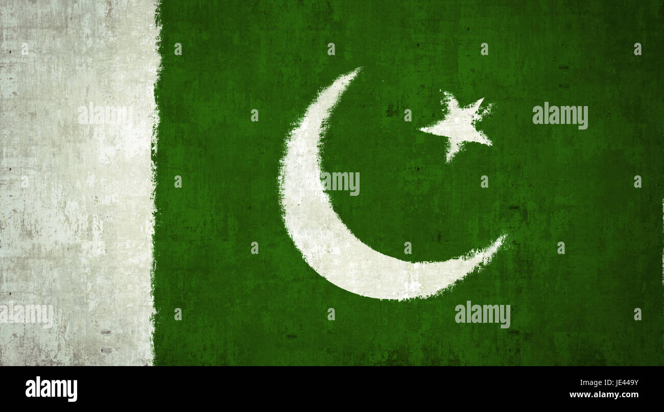 Pakistan Flag close up texture Stock Photo - Alamy