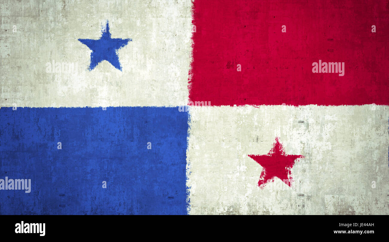 Panama Flag close up texture Stock Photo - Alamy