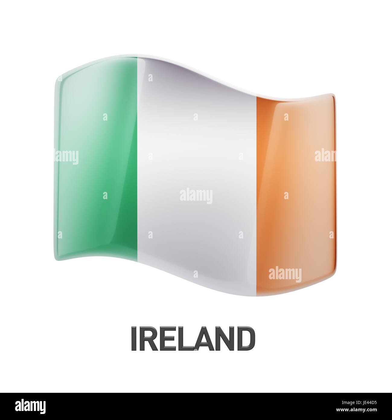 Flag ireland render irish hi-res stock photography and images - Alamy