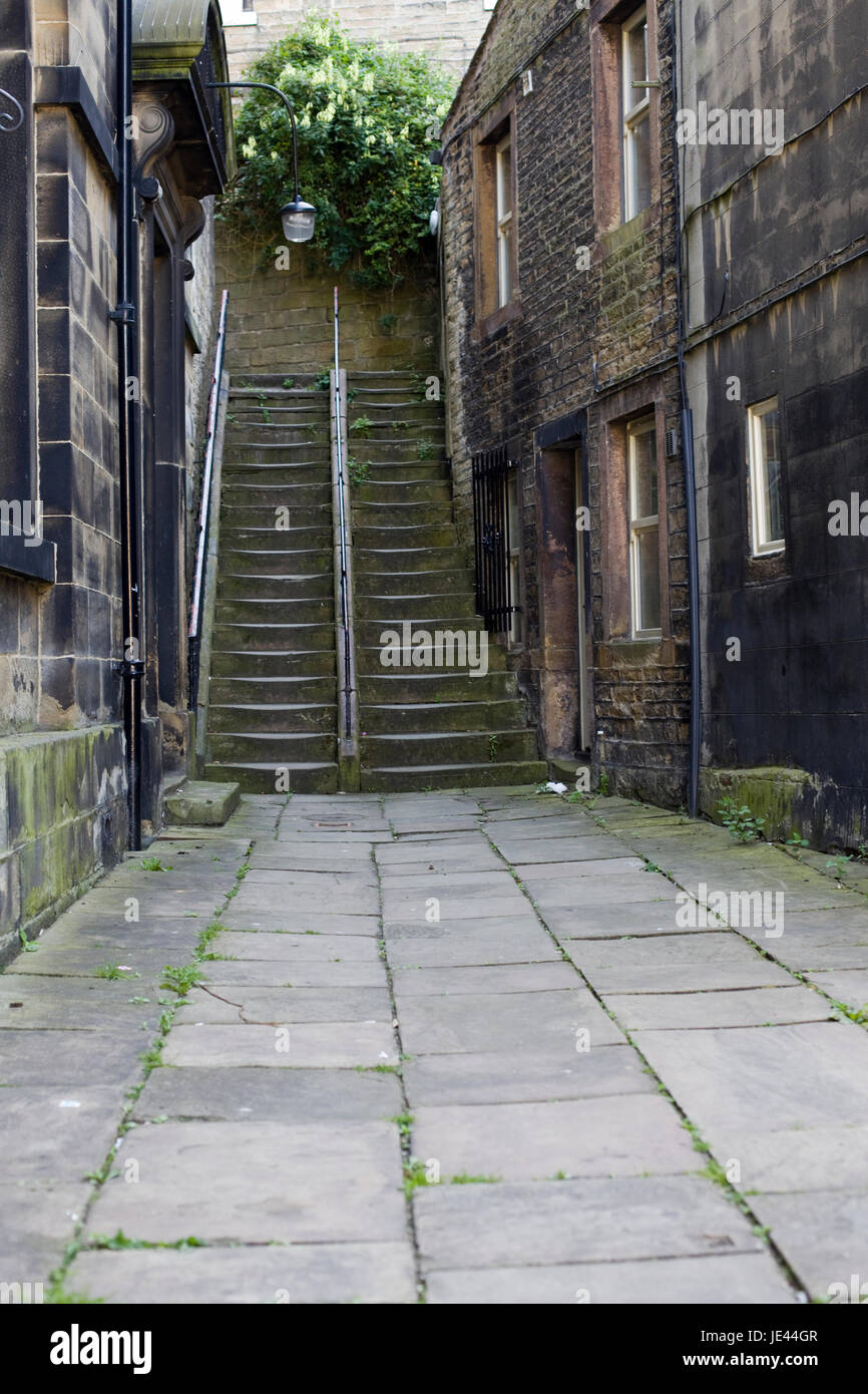 Church Steps in Holmfirth West Yorkshire England Stock Photo - Alamy