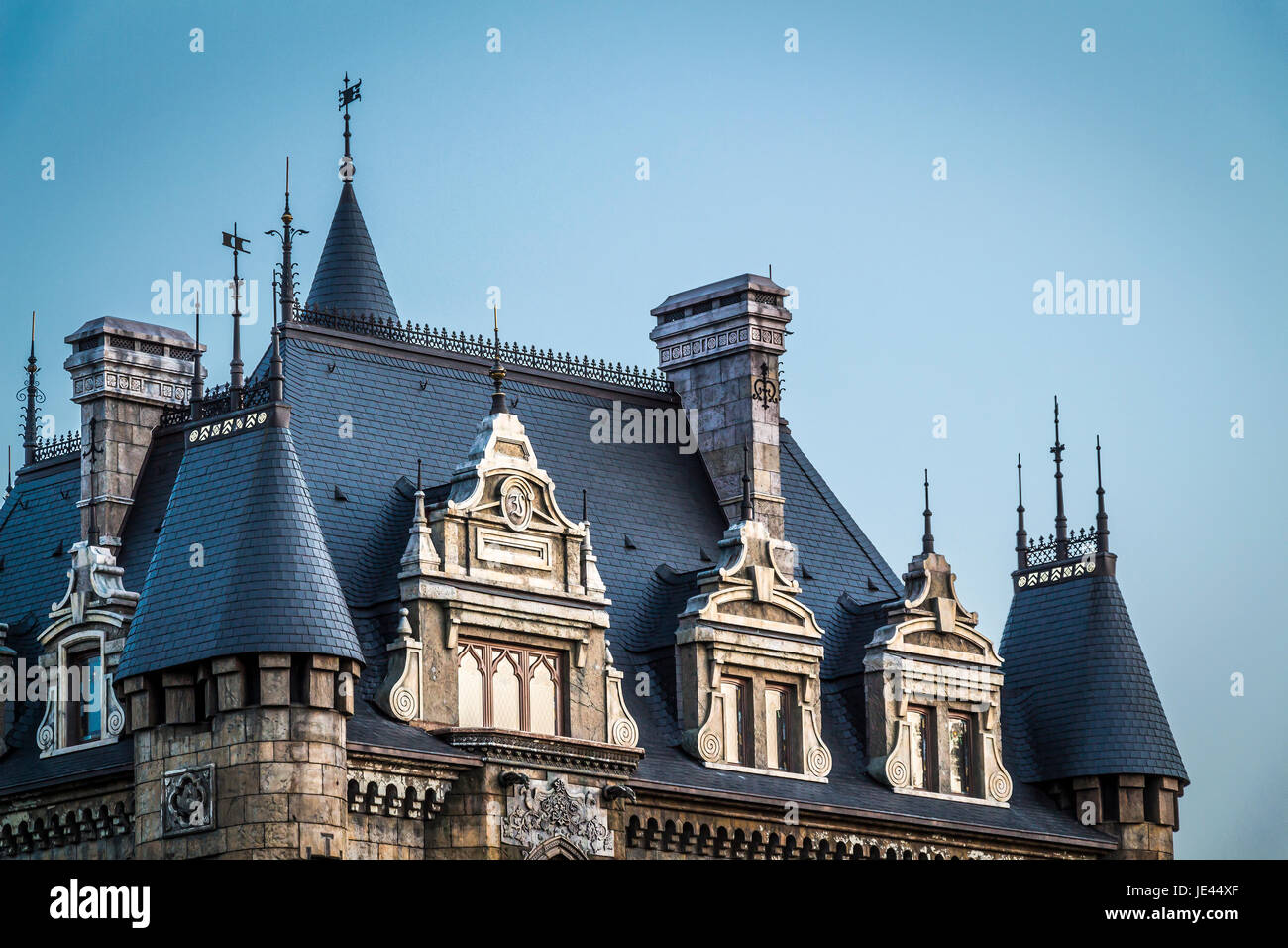 Elements of architecture in the Gothic style Stock Photo - Alamy