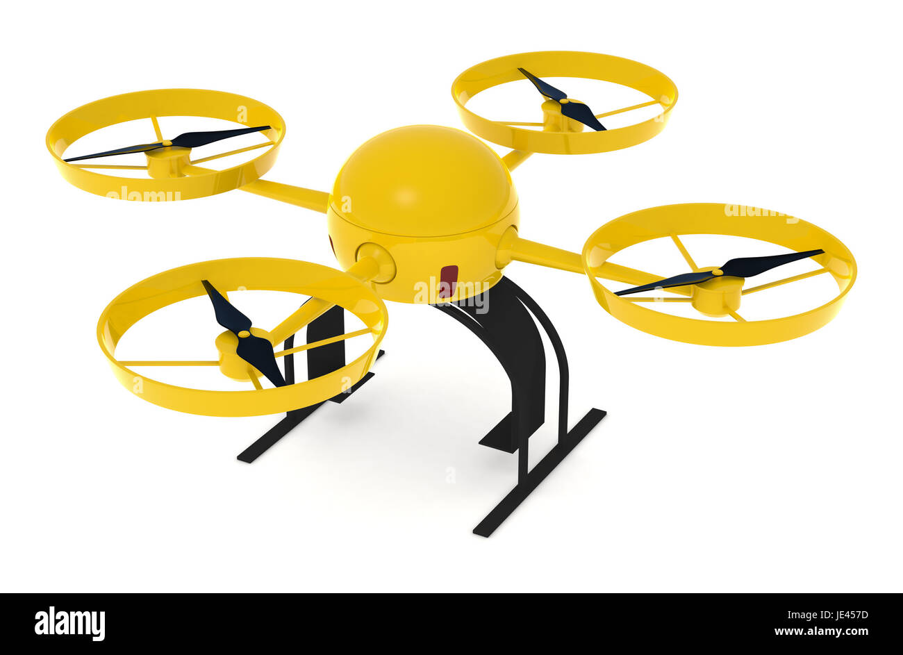 top view of a drone or quadcopter (3d render Stock Photo - Alamy