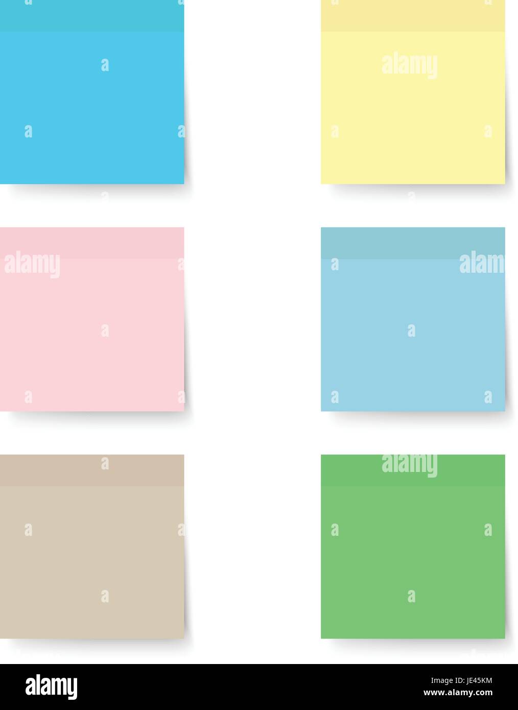 6 Pastel Colorful Blank Sticky Notes Stock Vector Image & Art - Alamy 6 Pastel Colorful Blank Sticky Notes Stock Vector Image & Art - Alamy