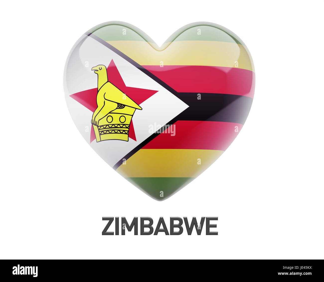 Love zimbabwe heart flag icon hi-res stock photography and images - Alamy