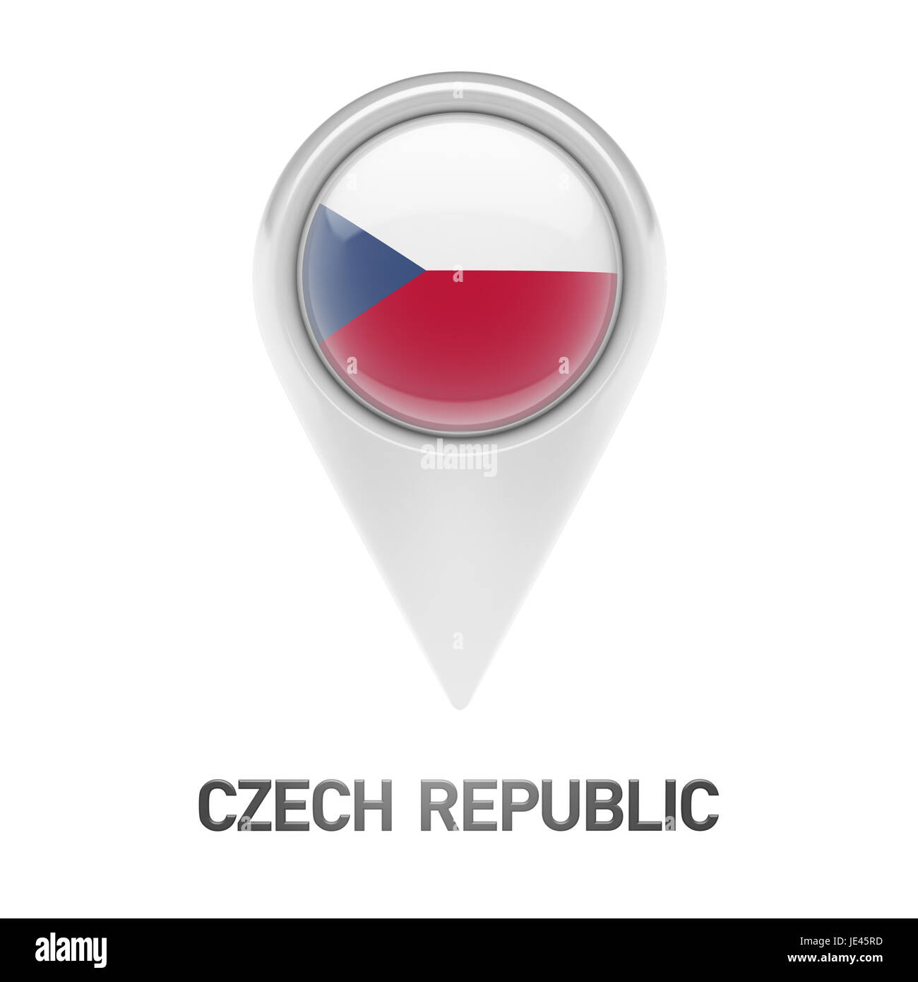 Map pointer on czech hi-res stock photography and images - Alamy