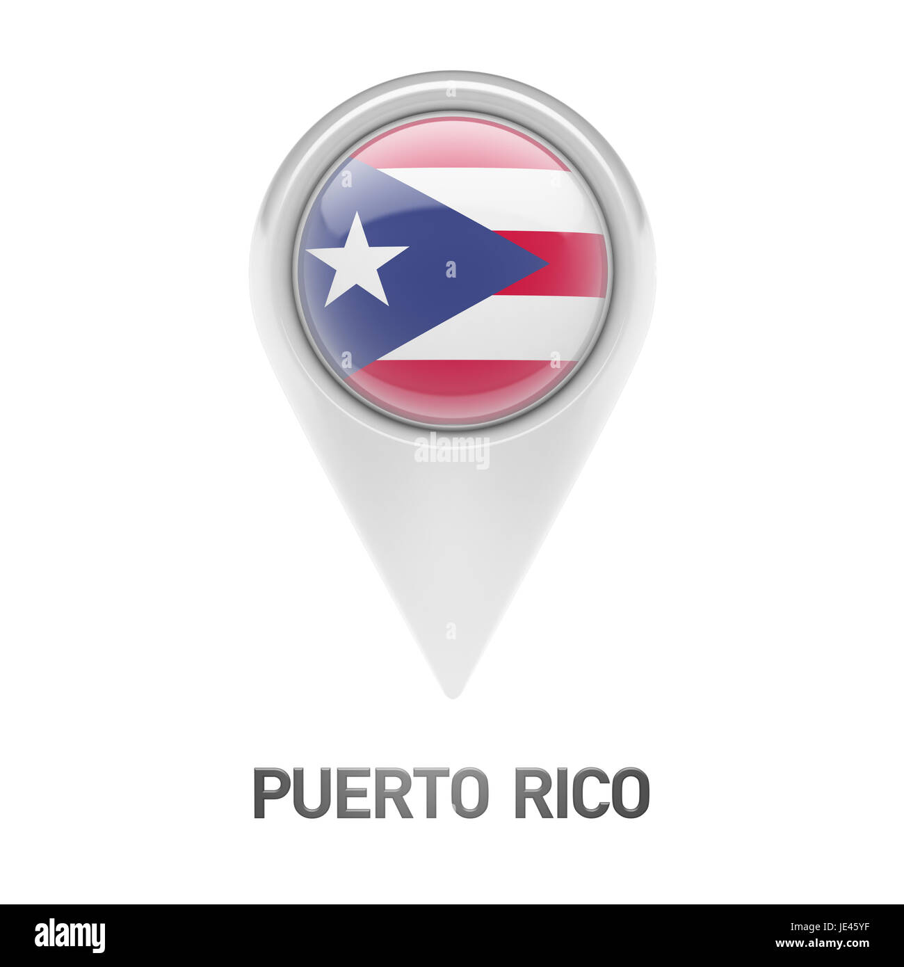 Puerto rico flag circle hi-res stock photography and images - Alamy