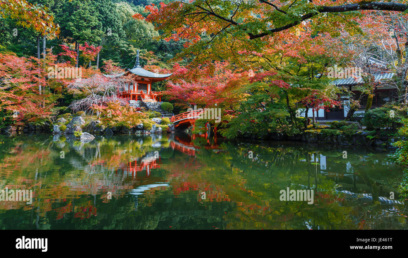 Colorful Autumn at Daigoji Temple in Kyoto, Japan Stock Photo - Alamy