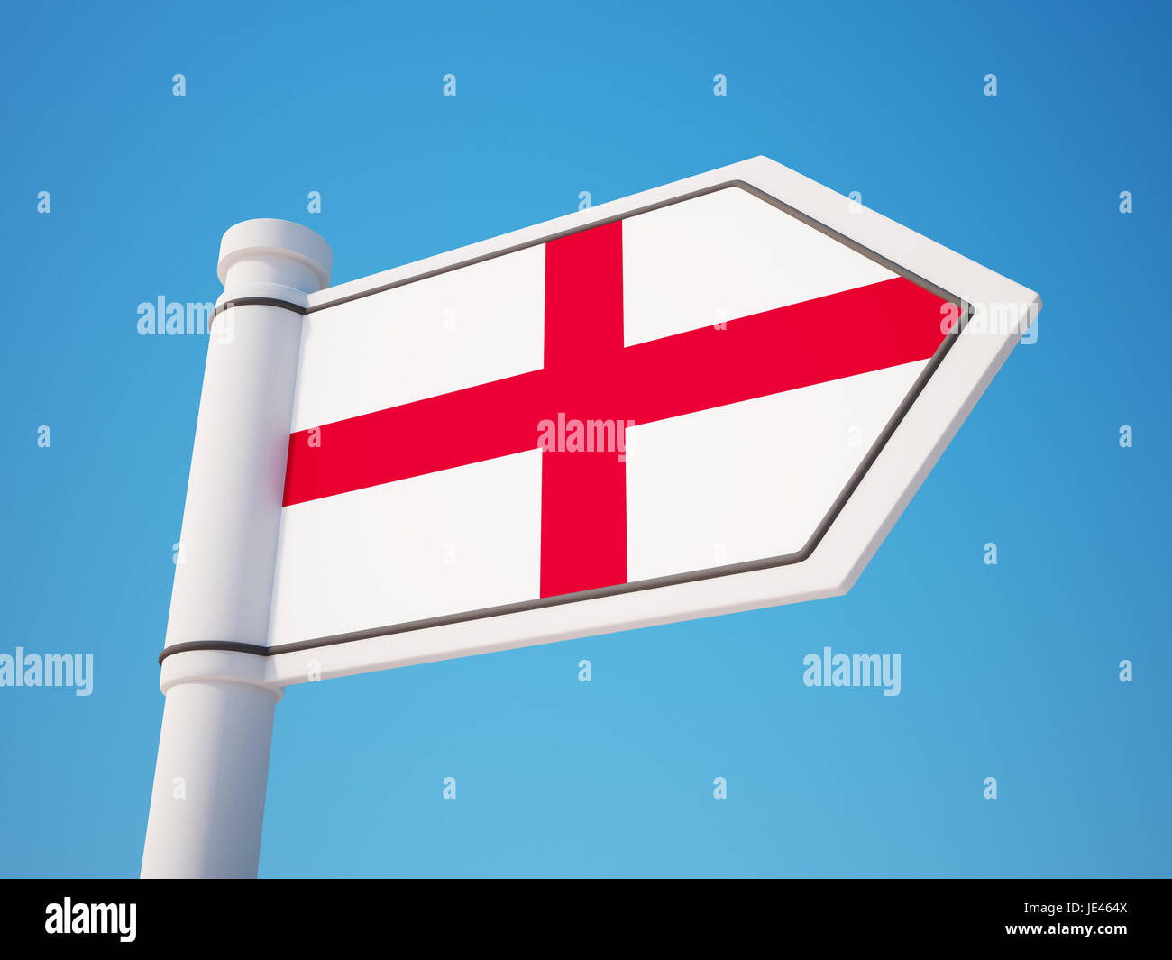 England Flag Sign isolated on sky Stock Photo - Alamy