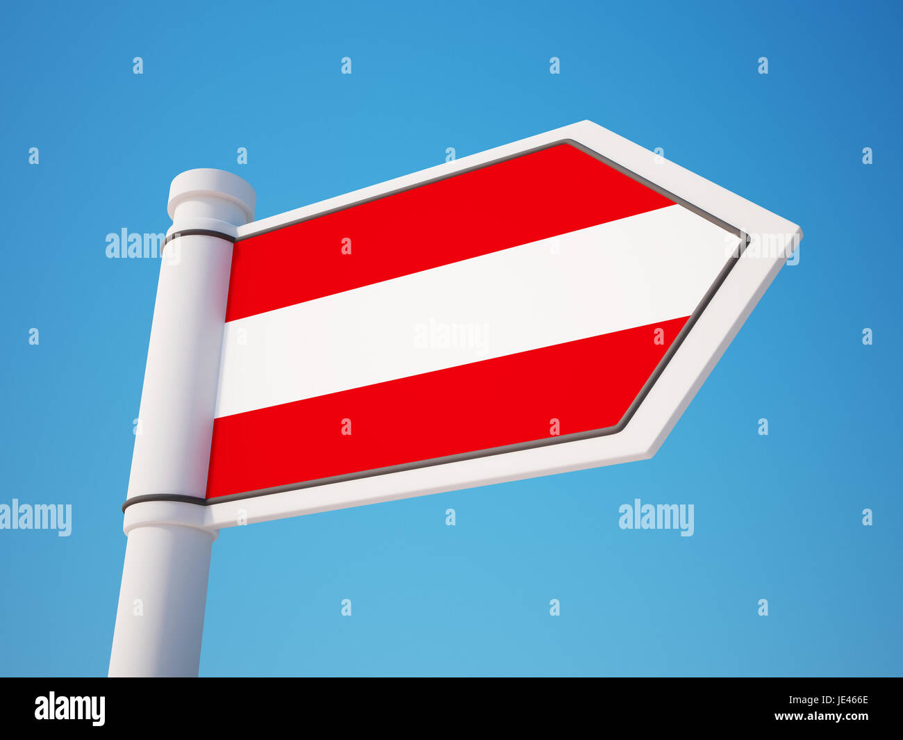 Austria Flag Sign isolated on sky Stock Photo - Alamy