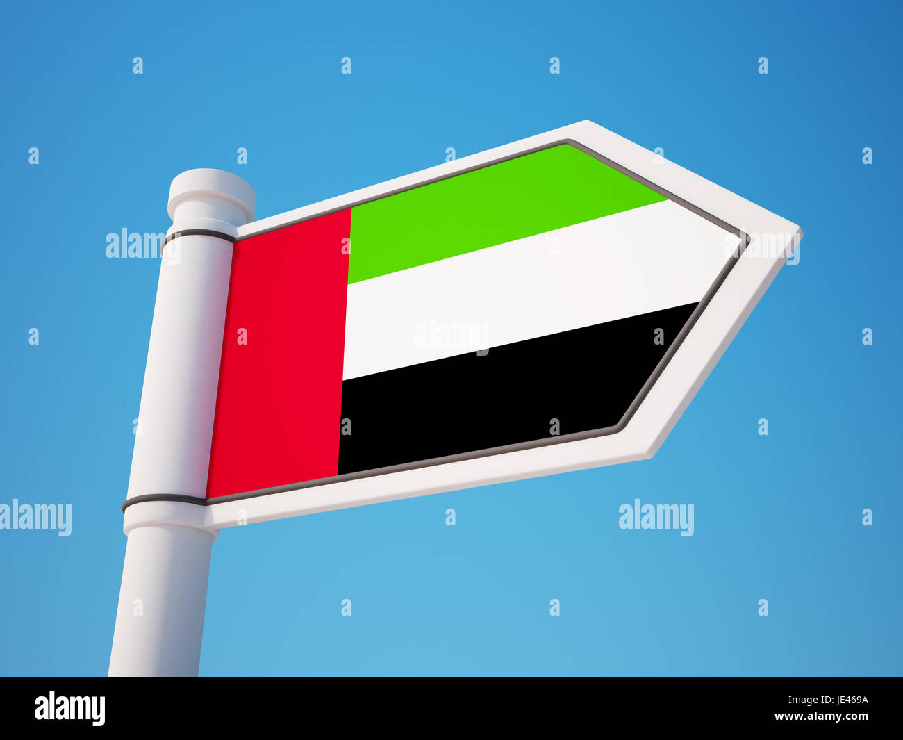 United Arab Emirates Sign isolated on sky Stock Photo - Alamy