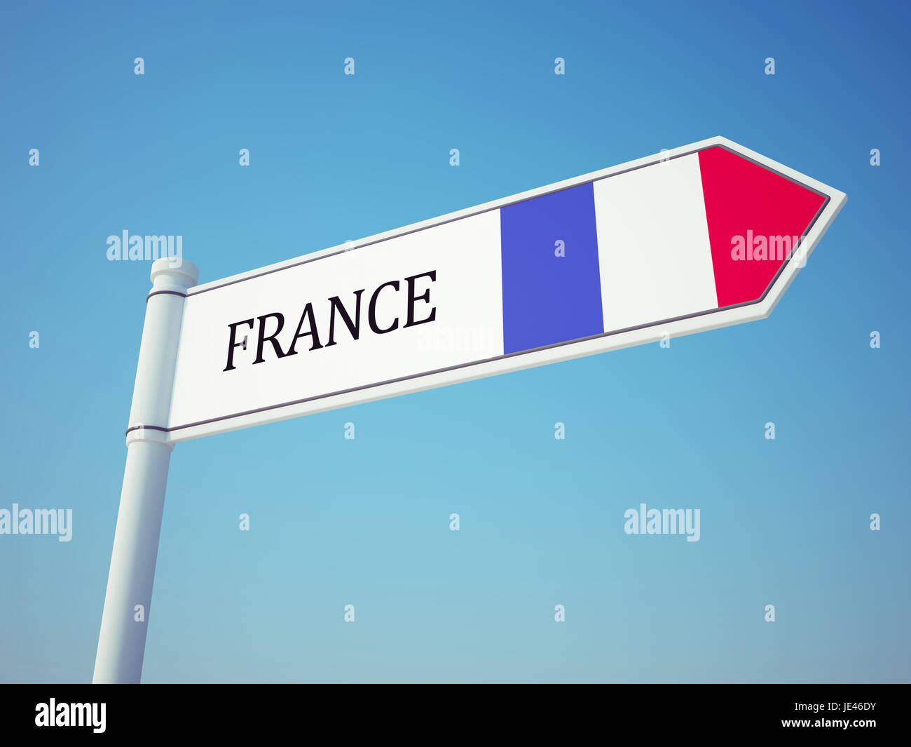 French Road Directional Road Sign Stock Photos & French Road ...