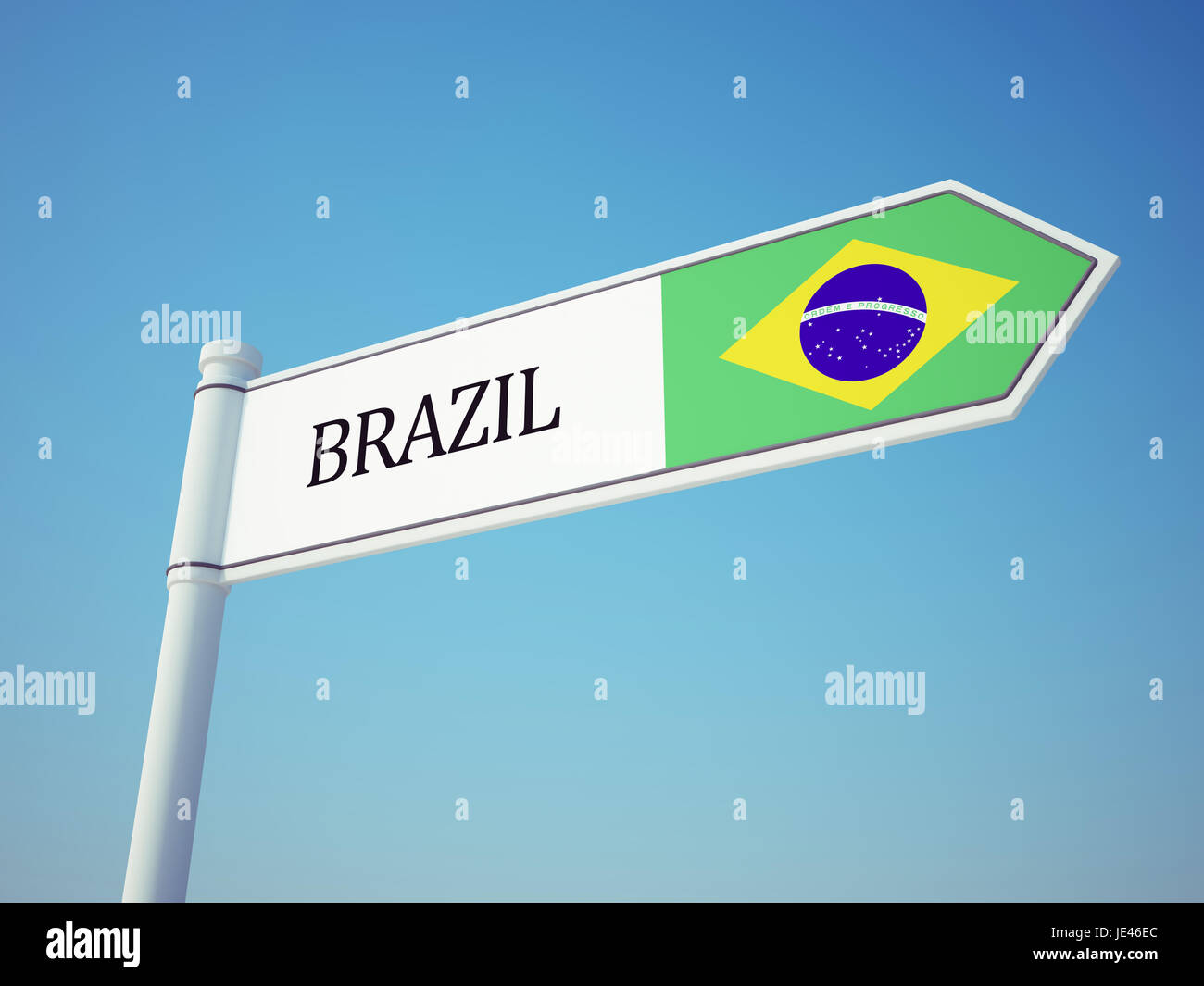 Brasilia road sign hi-res stock photography and images - Alamy