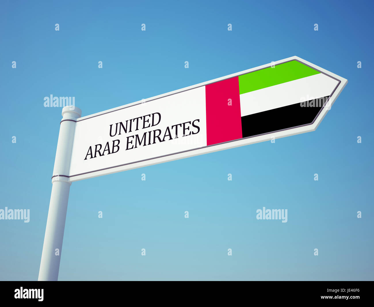 United Arab Emirates Sign isolated on sky Stock Photo - Alamy
