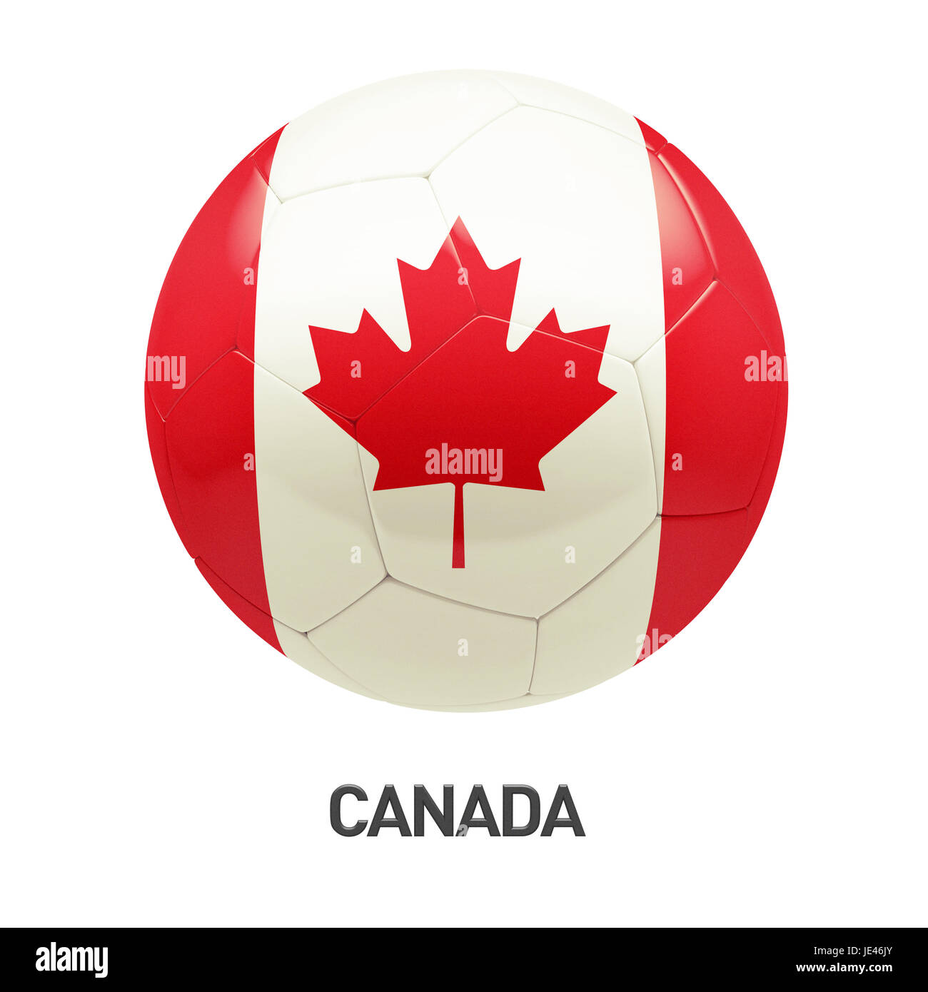 Canada Flag Soccer Icon isolated on white background Stock Photo - Alamy